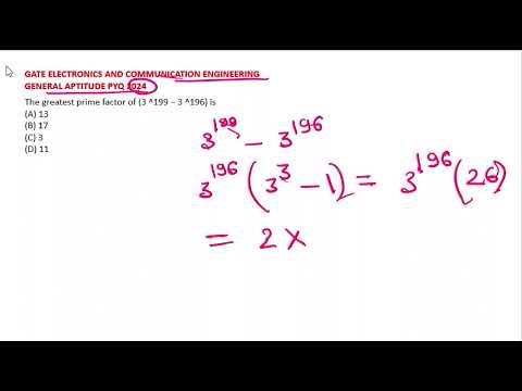 GENERAL APTITUDE GATE ELECTRONICS AND COMMUNICATION ENGINEERING(ECE) PYQ 2024