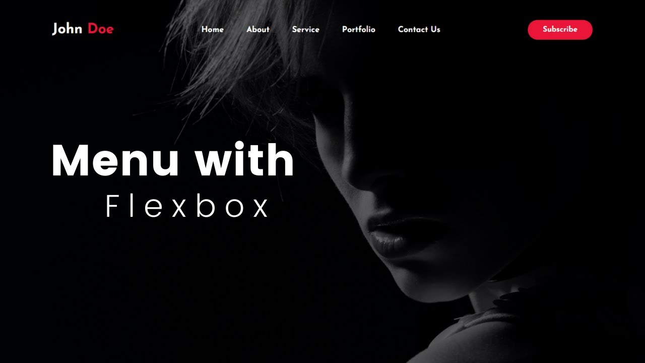 Simple Navbar With Flexbox | Navbar CSS Tutorial