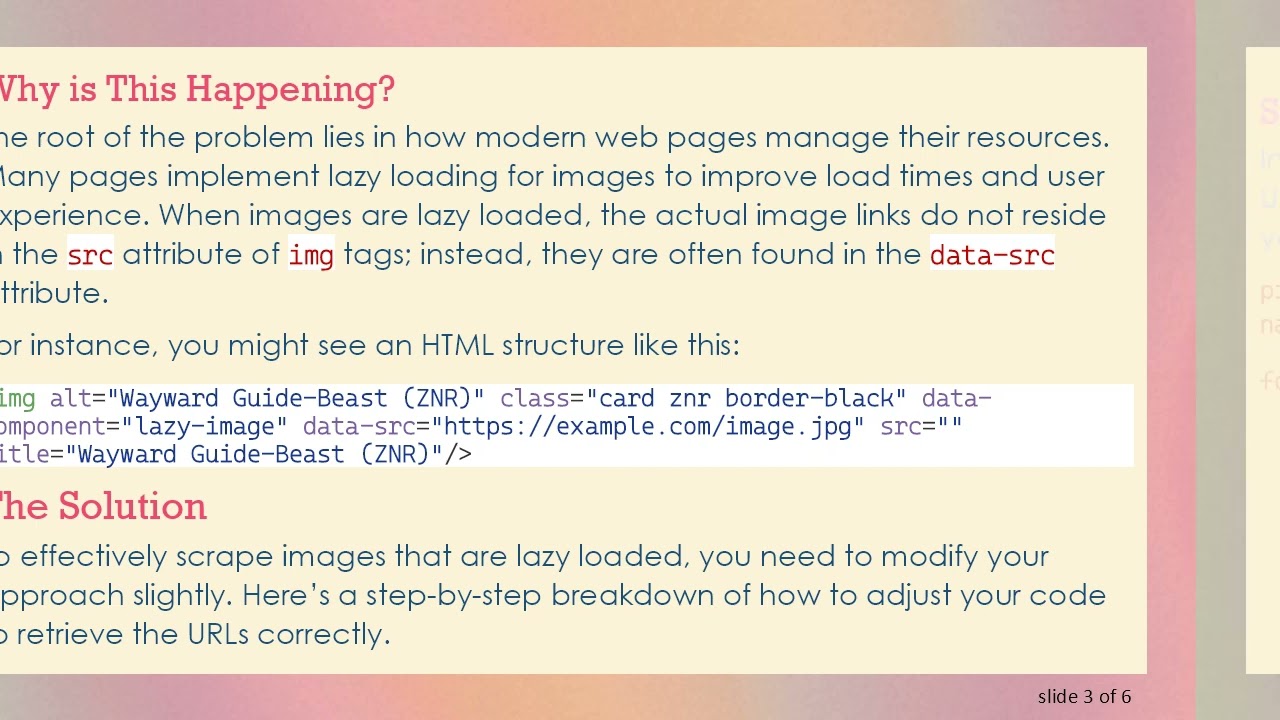 How to Handle Empty Image URLs in Web Scraping with Python and BeautifulSoup