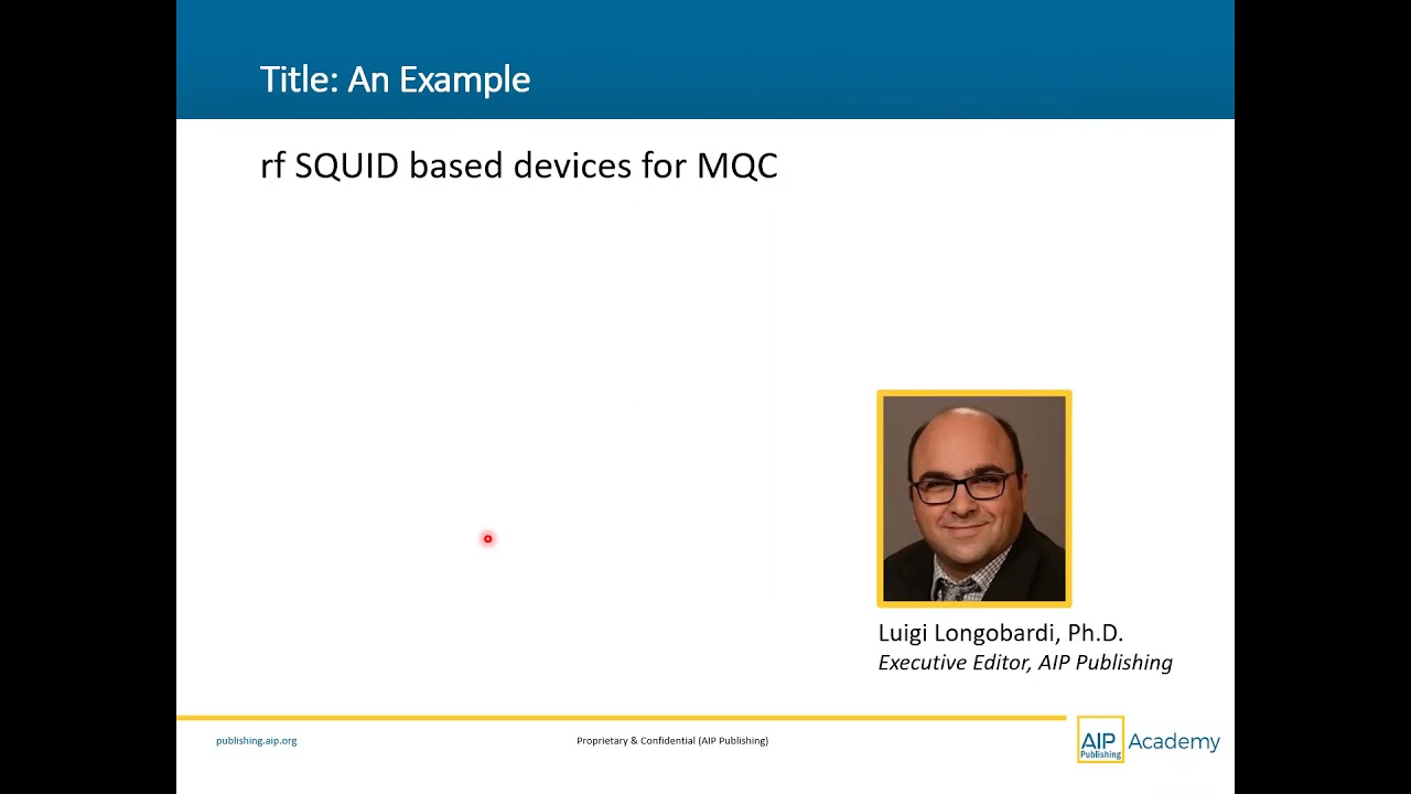 AIP Publishing Academy - JSAP Spring 2021 Presentation