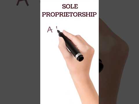 Simple Meaning Of SOLE PROPRIETORSHIP #businesslearning #individual