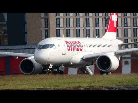 London city airport arrivals and departures! Amazing skills and powerful take offs - 3rd of June 4K
