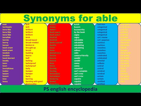 Synonyms for able| antonyms synonyms| very important synonyms| daily use synonyms| antonyms synonyms