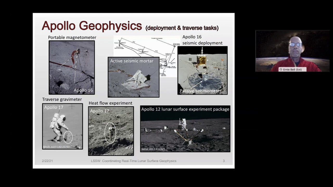 Lunar Surface Science Workshop: Structuring Real-Time Science: Bell E  Jr