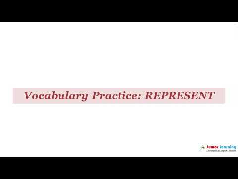 REPRESENT - Definition, pronunciation, grammar, meaning - Practice grade 11 vocabulary
