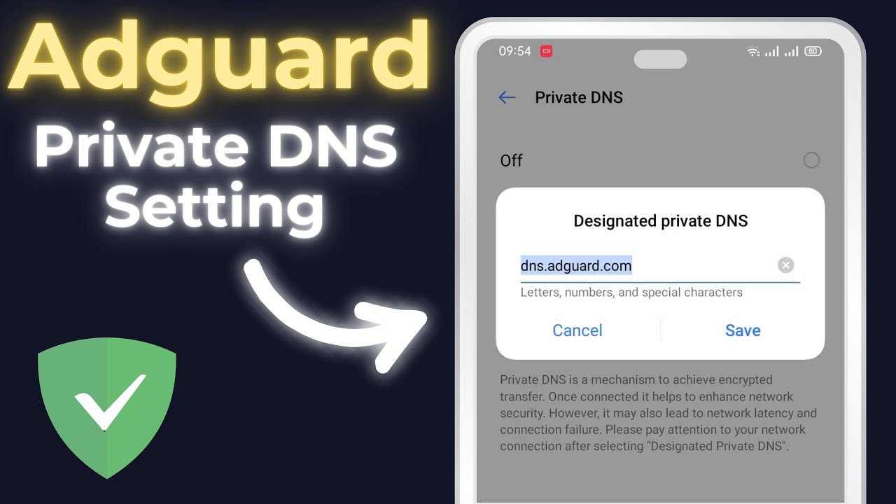 Private DNS Settings Android Adguard