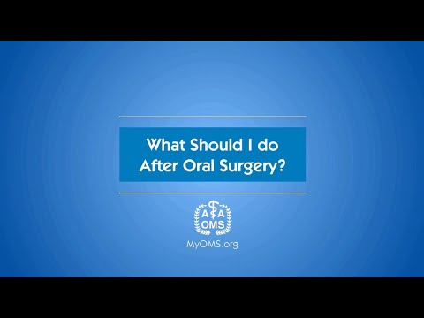 What Should I do After Oral Surgery?