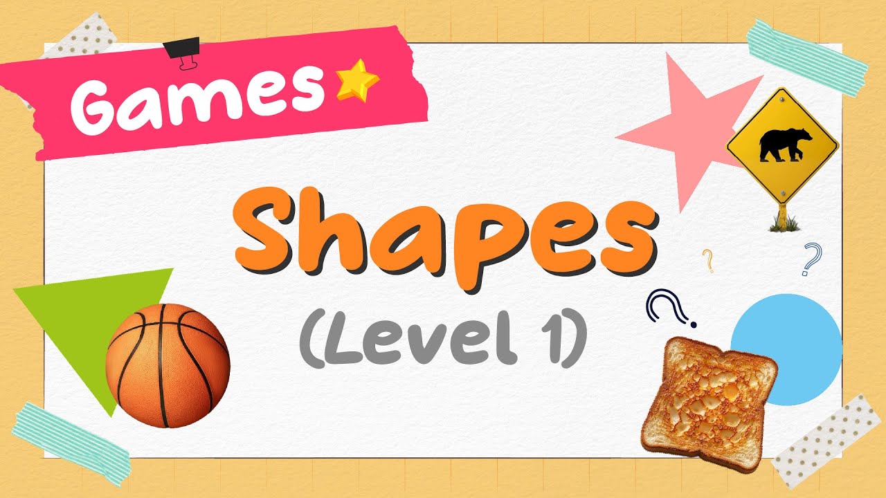 🔶SHAPE QUIZ | Can you guess the shape?  | Kindergarten Preschool Vocabulary Game🔵