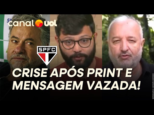 Lavieri: São Paulo vive crise na diretoria com print e mensagem vazada