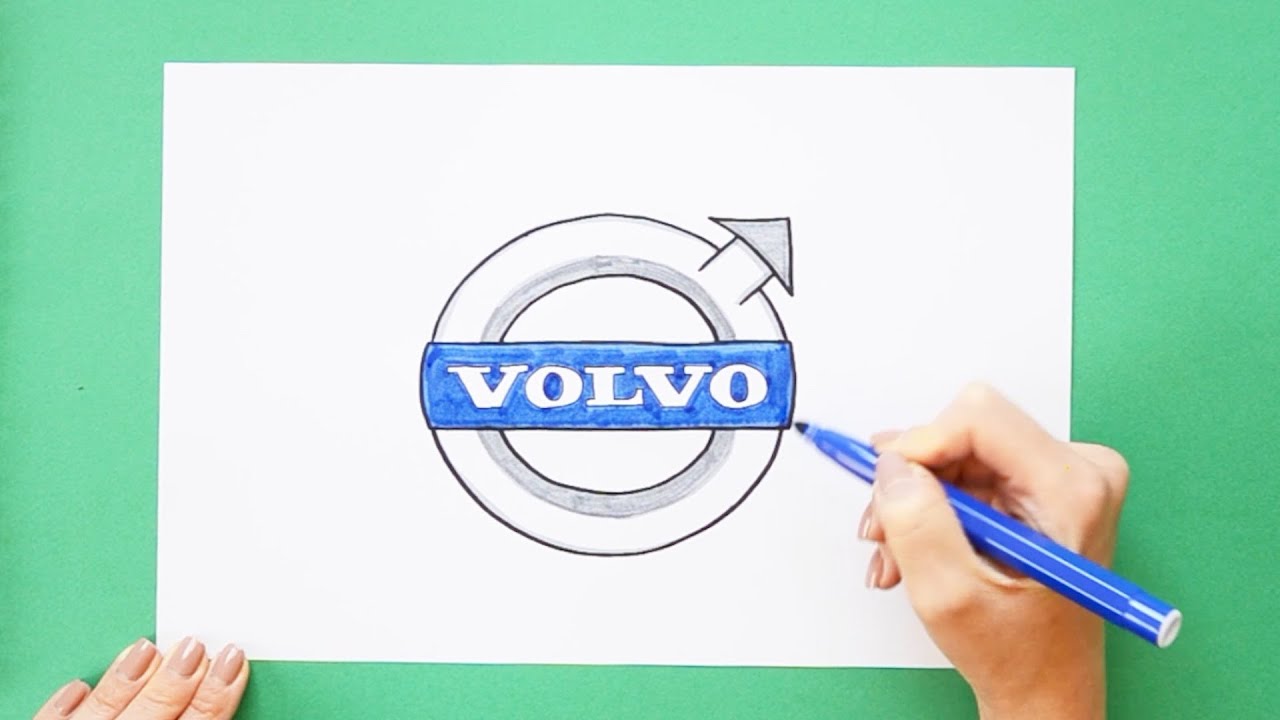 How to draw Volvo Logo