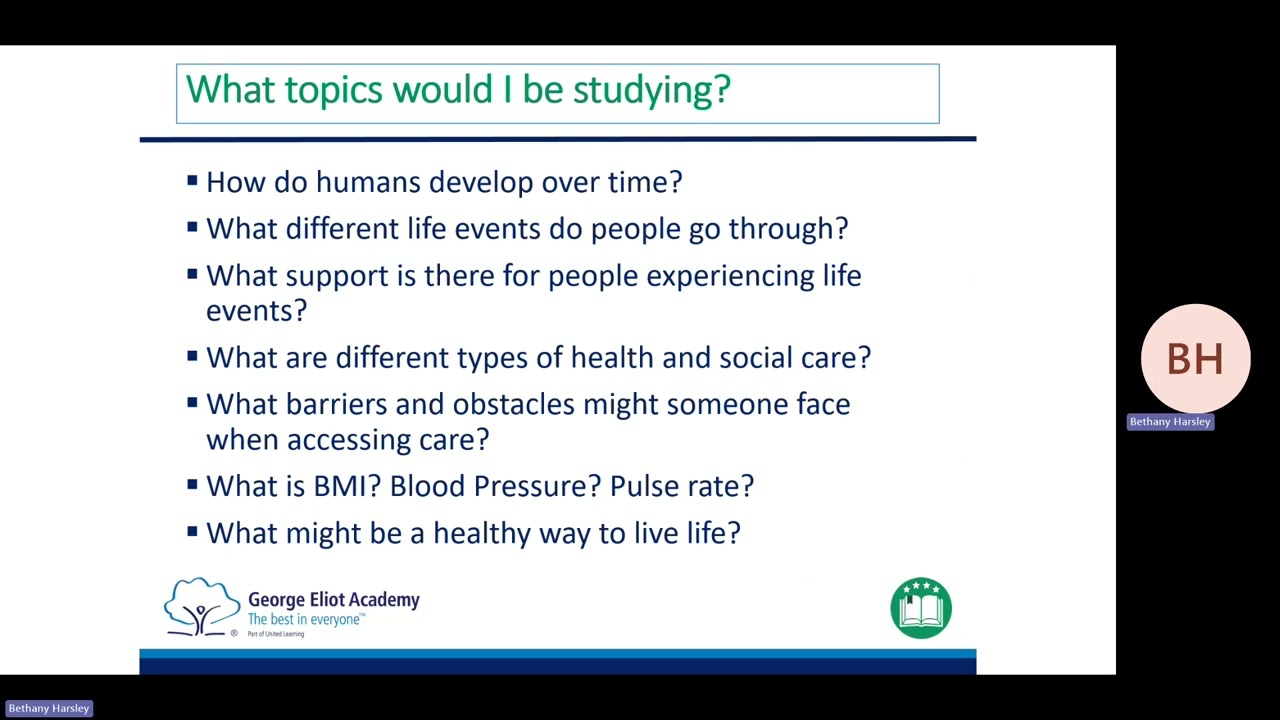 Health and Social care - Pathways @ GEA