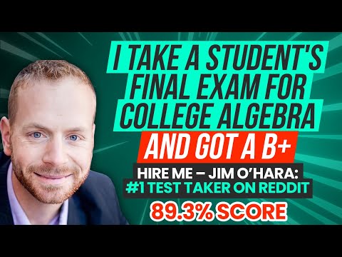 How to Cheat in an Online Exam 2023 📋 on College Algebra Final: 89%