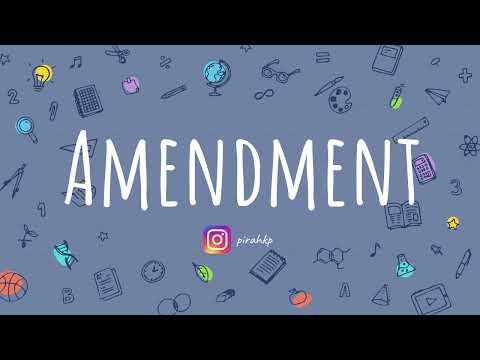 Amendment meaning in Urdu/Hindi | Word of the Day | English Vocabulary