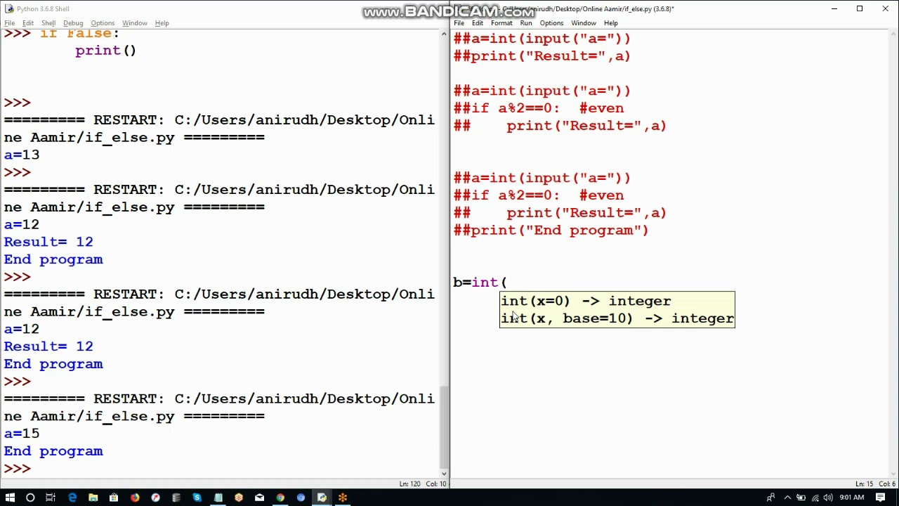 Python 3 Tutorial 036- Control Flow - if-else statement