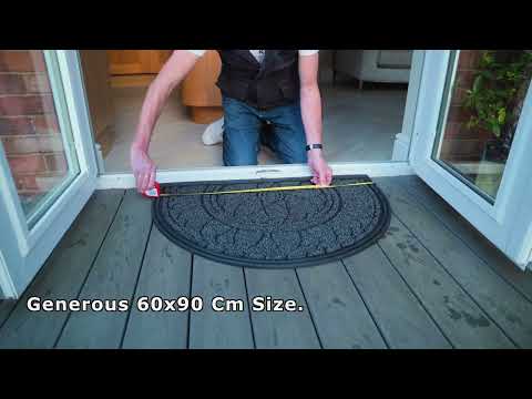 APleasant Heavy Duty Half Moon Door Mat, Indoor/Outdoor Door Mat.
