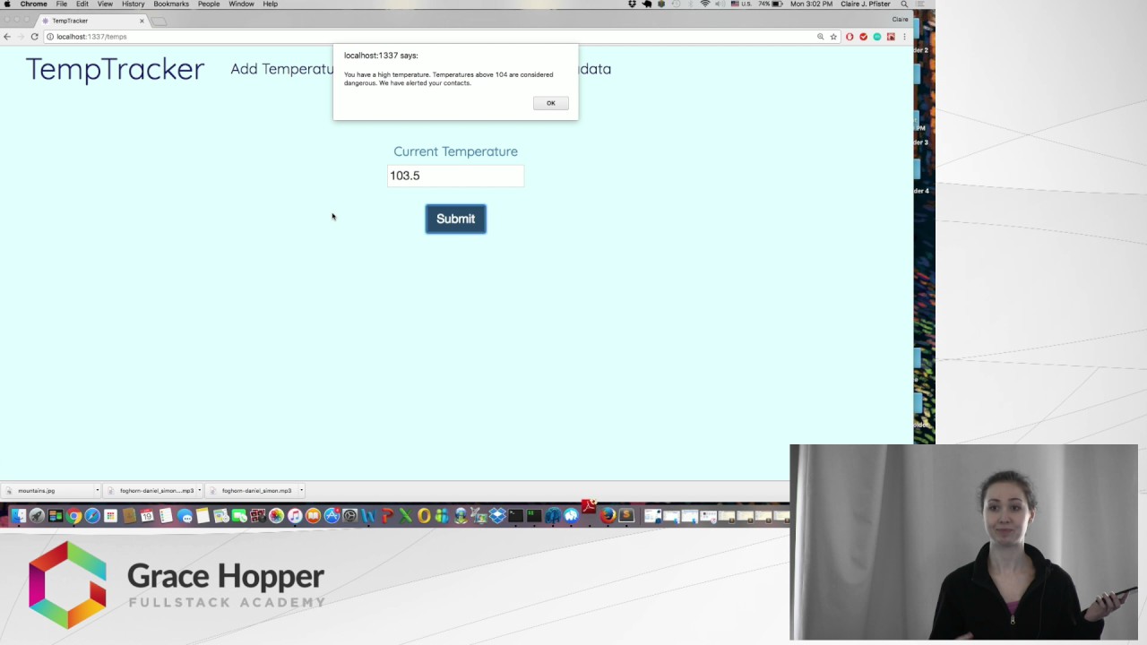Stackathon Presentation: TempTracker