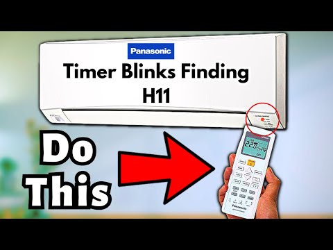 Identify Panasonic Mini Split AC Timer Light Blink Easily | H11 Error