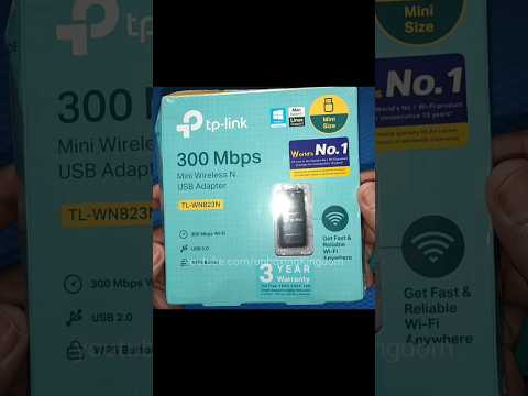TP Link USB WiFi Adapter For PC(TL-WN823N)Unboxing | #tplink #wifiadapter #usbwifi #unboxing #shorts
