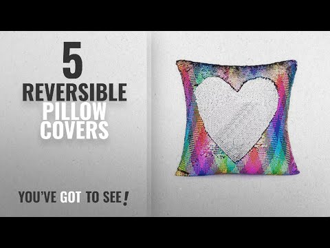 Top 10 Reversible Pillow Covers [2018 ]: Pillow Case Sequins Cushion Cover - Wonder4 Reversible