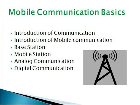 Mobile Communication Basics