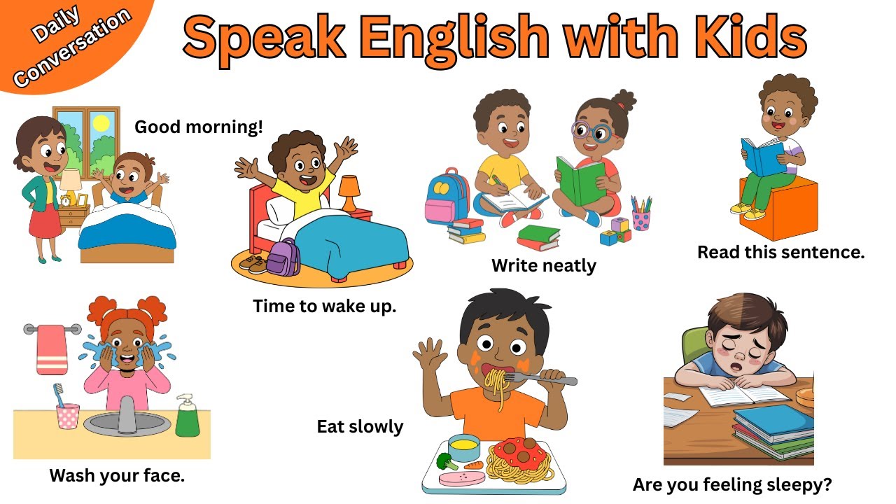 Speak English with Kids | 100 Daily Use English Sentences | Easy Speaking Practice