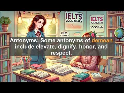 IELTS 9.0 Vocabulary Lesson: Demean - Meaning, Common errors, Synonyms and Antonyms