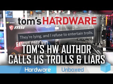 Tom's Hardware, Just Buy It! MSI X570 Motherboards, Calls Hardware Unboxed "Trolls"