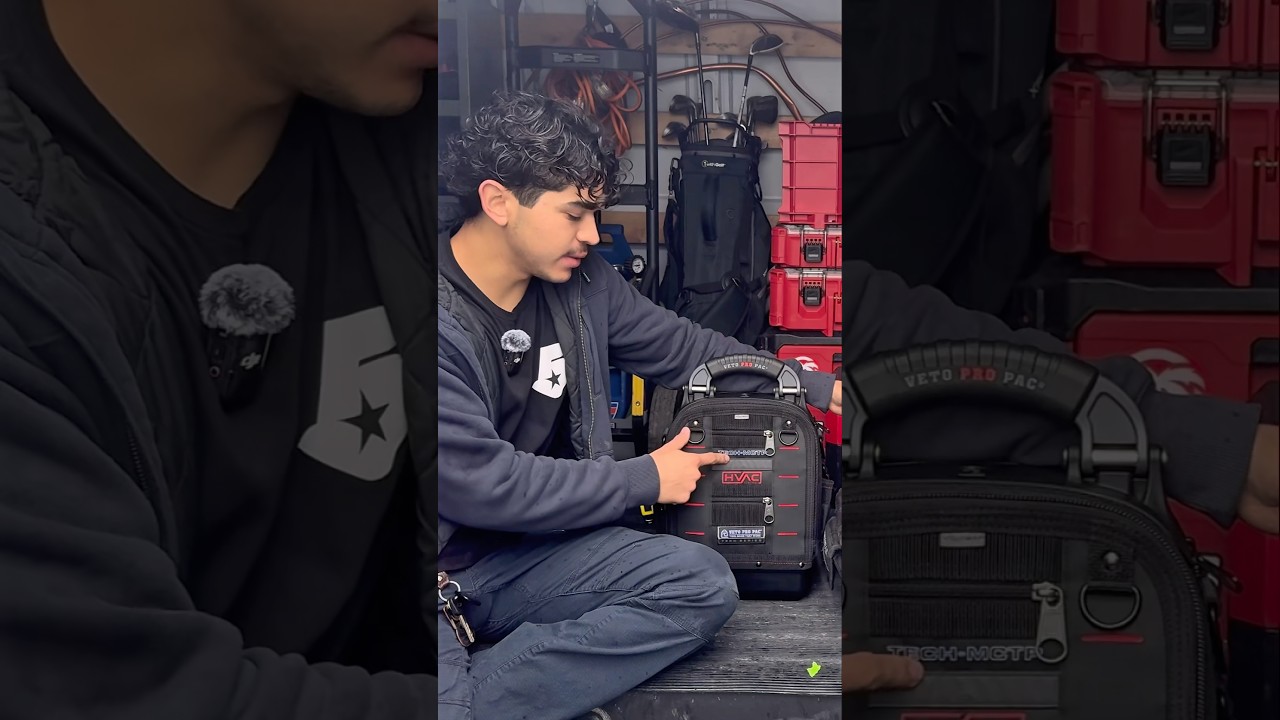 What’s in my HVAC Service bag? Full video. #hvaclife #hvactraining#bluecollar #skilledtrades #hvac