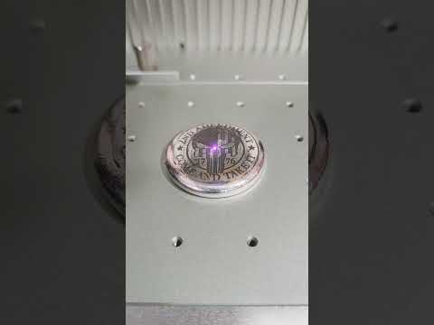 XTool F1 Silver Round Engraving #laserengraving