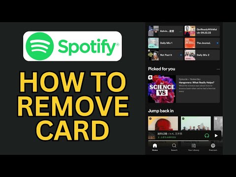 How To Remove Card From Spotify