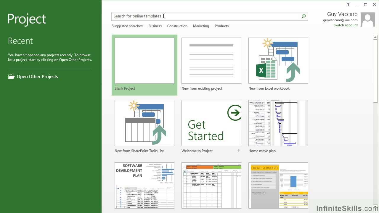 Microsoft Project for Software Developers Tutorial | The Initial Project File and Properties