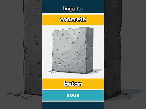 🇬🇧🇷🇴 concrete - beton : learn English : să învățăm engleza : vocabulary builder