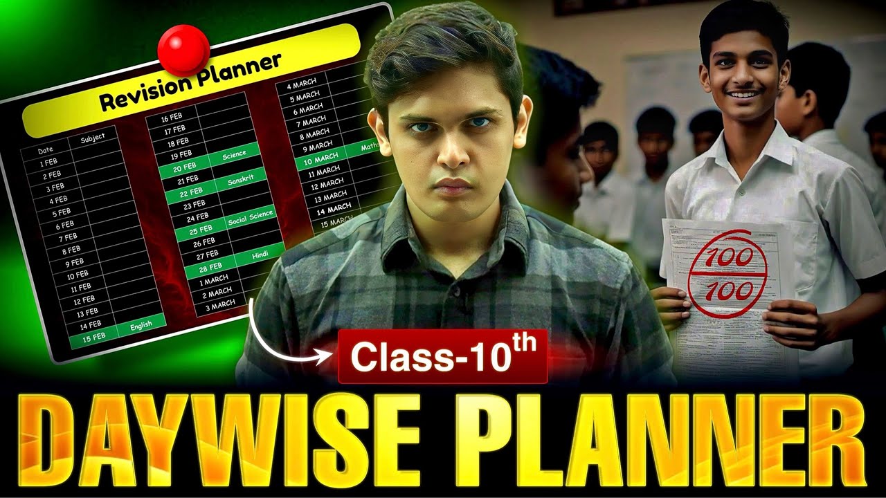 A Comprehensive 7-Day Revision Plan for Class 10 Students to Achieve 95 ...
