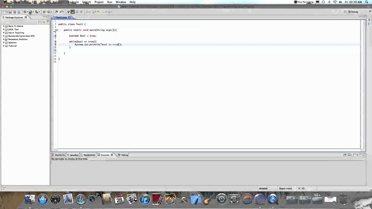 Java Beginner Tutorial 7: While Loop and If Statement