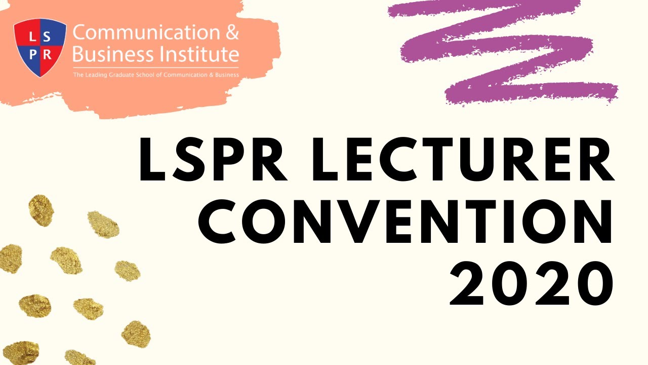 LSPR Lecturer Convention 2020