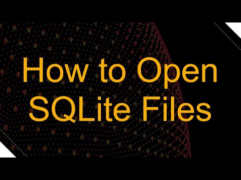 How to Open SQLite Files