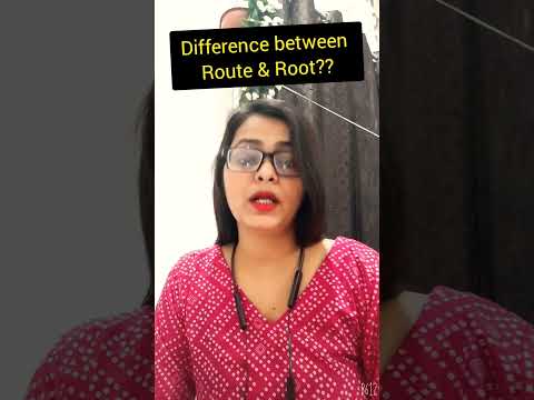 Difference between Route and root with hindi meaning??enrich your vocubulary