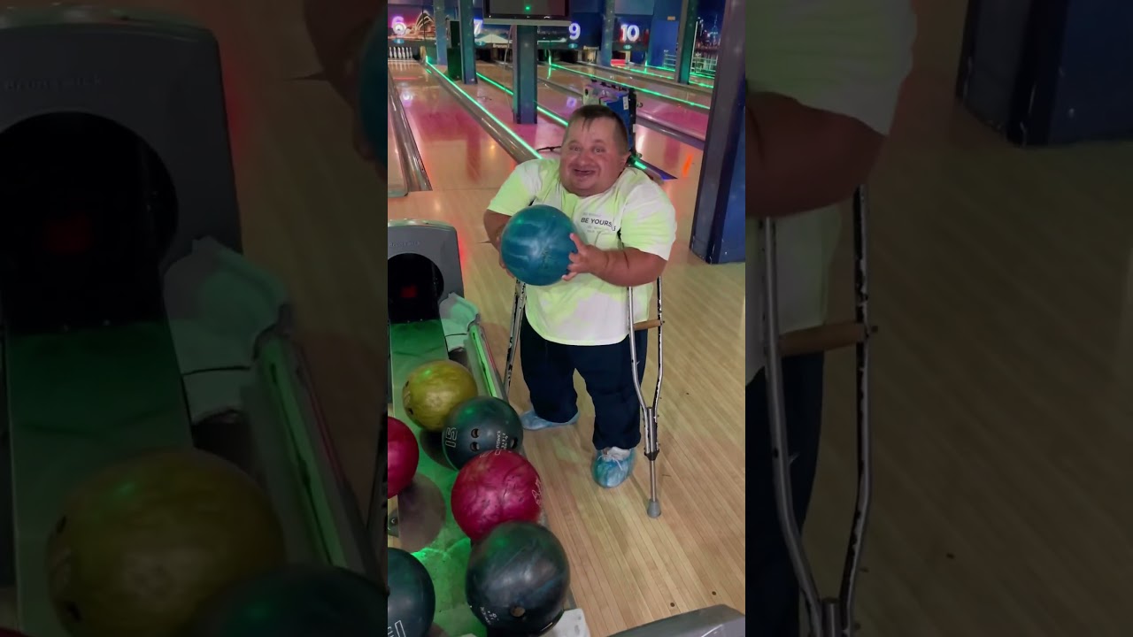 Anyone can play bowling! #shorts