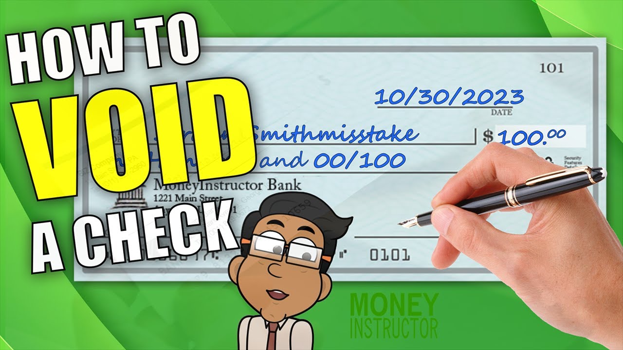 How to Void a Check | Direct Deposit and Correcting Errors | Money Instructor