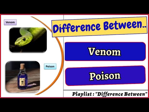 Difference between Venom and Poison #venomous #poison #snake #biology #bivkedar