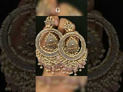 Wedding earrings #choose according to first letter of your name #comment for part 2