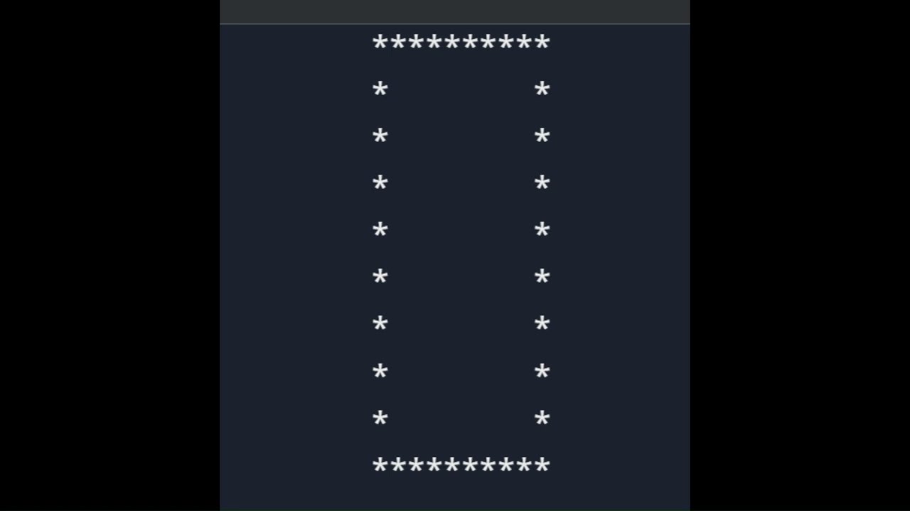 Square pattern program - Learn and code square pattern in less than a minute #shorts #patternshorts