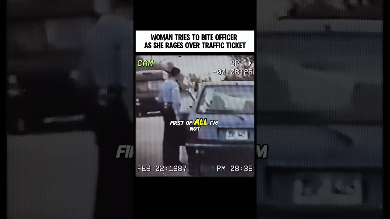 Woman Tries to Bite Officer as She Rages Over Traffic Ticket