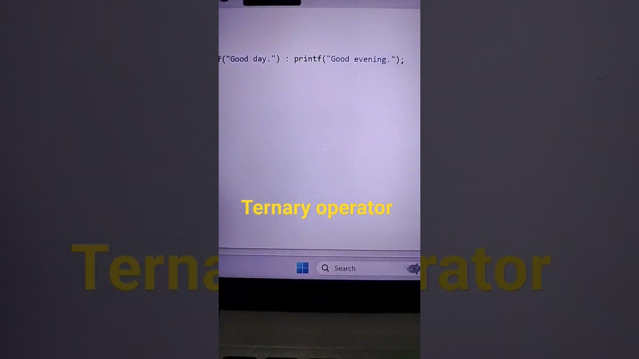 ternary operator in C #java #coder #coding #cprogramming #python 👩‍💻👍
