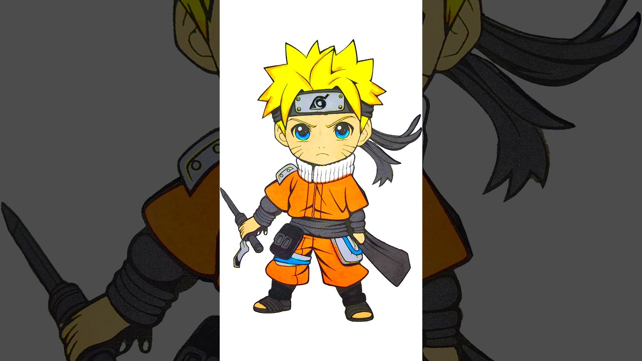 Naruto Drawing #coloring #naruto #shortsfeed