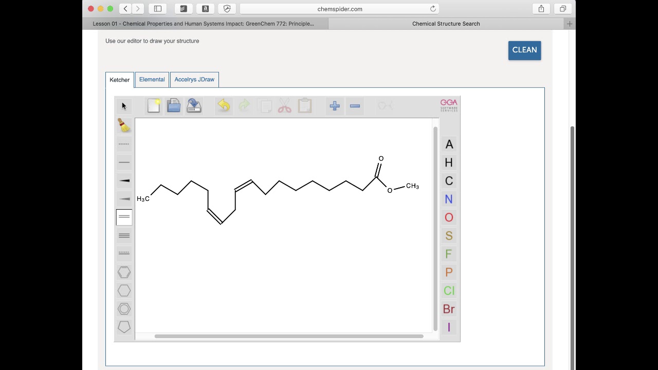 Using Structures in Chemspider