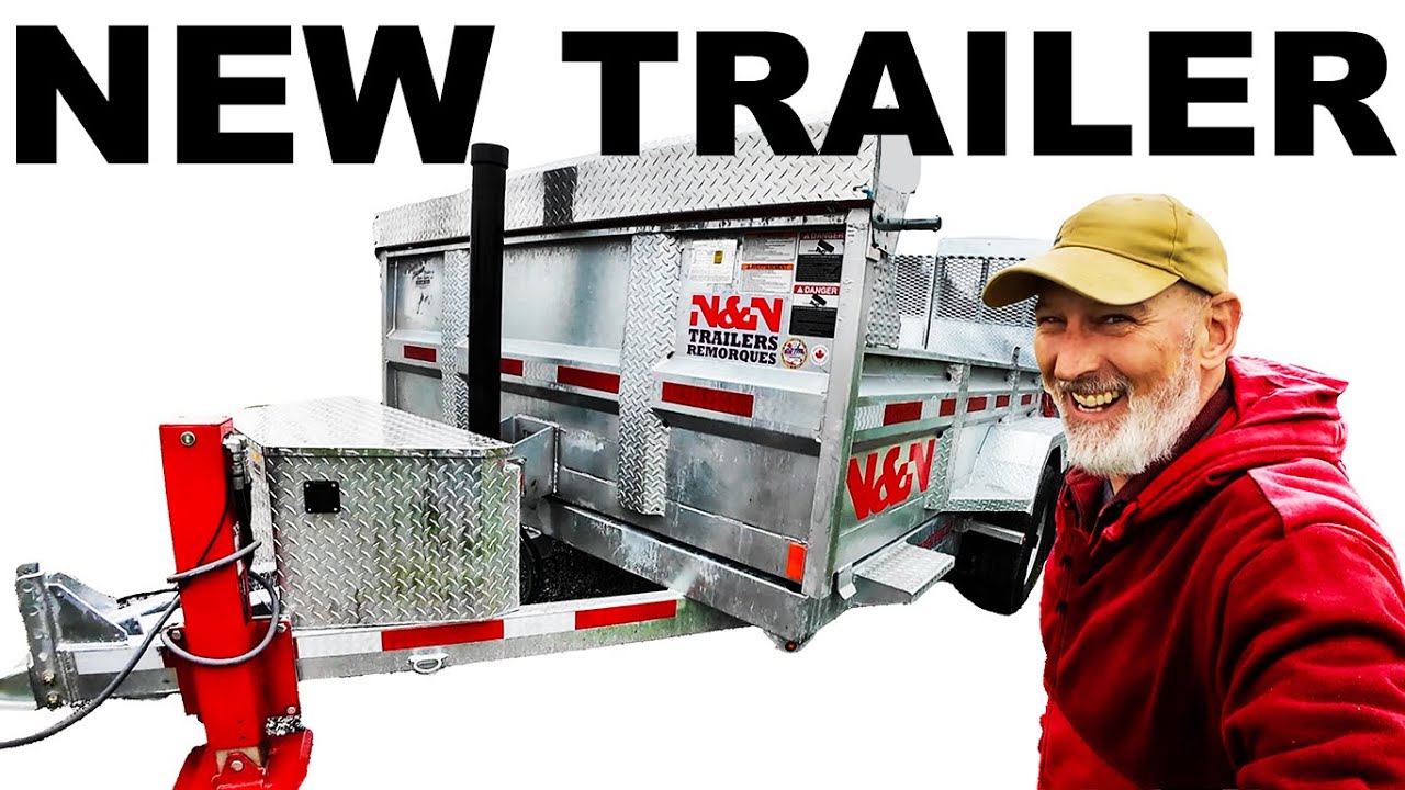 NEW GALVANIZED DUMP TRAILER FROM N&N GETS DELIVERED!