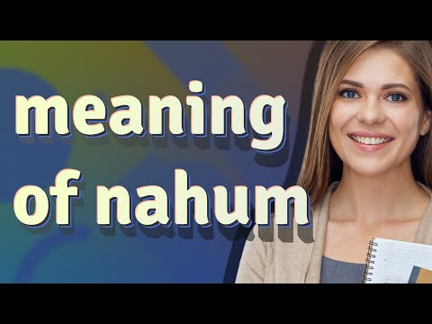 Nahum | meaning of Nahum
