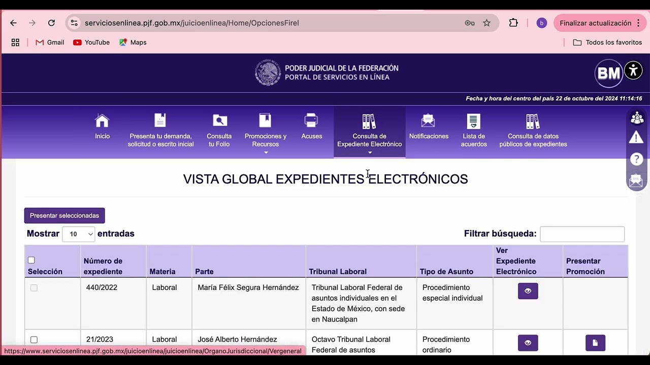 Aprende a utilizar el Portal de Servicios en Linea del PJF