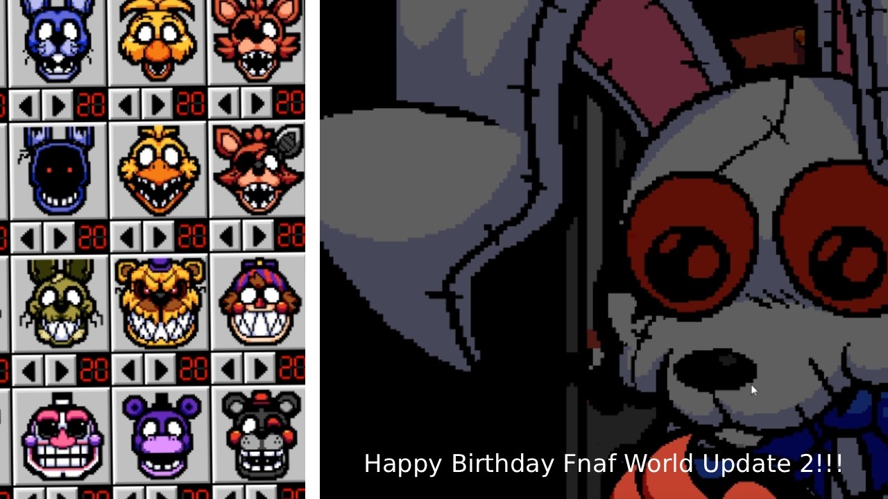 Vanny helps Lolbit beat Frickbear Forty